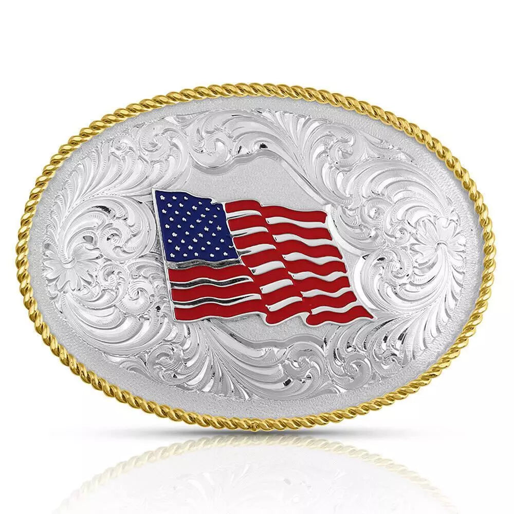 Fly Free USA Flag Buckle 1340-874 – French's Boots