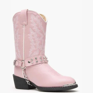 Durango Little Kid Pink Rhinestone Western Boot – French's Boots