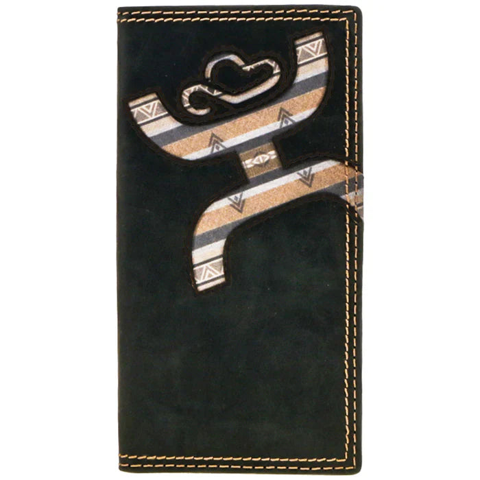 "Hooey Original " Rodeo Wallet Black w/Lakota Print – French's Boots