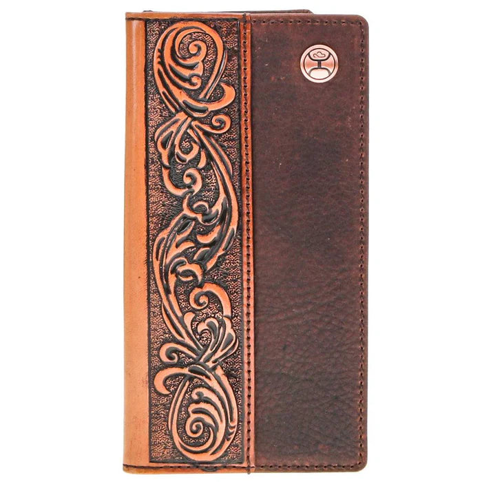 "Grayson" Rodeo Hooey Wallet Brown/Tan – French's Boots