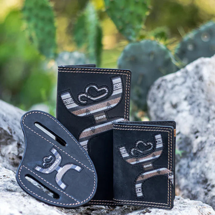 "Hooey Original " Rodeo Wallet Black w/Lakota Print – French's Boots